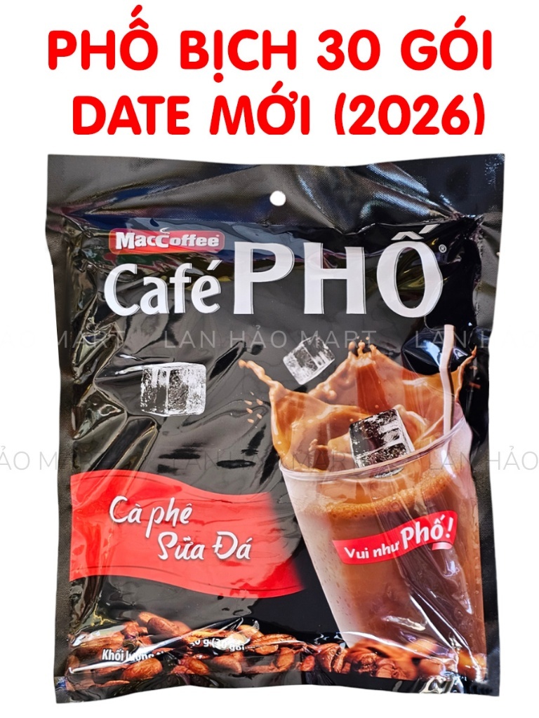 Cà phê sữa đá MacCoffee Café Phố 720g (30 gói) - Date mới | Shopee Việt Nam