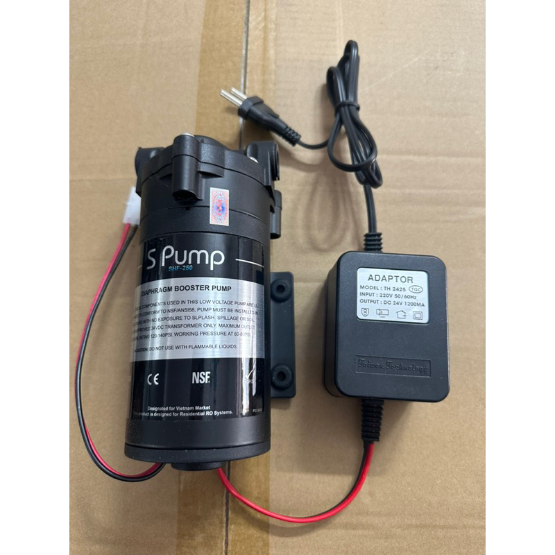 Bộ bơm tăng áp SPump - SHF250 24vol dùng cho máy lọc nước, máy phun ...