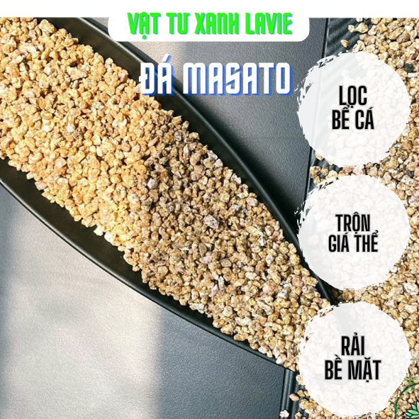 Đá Masato tuyệt phẩm trộn giá thể, giữ màu, tạo form sen đá, xương rồng, bonsai, kiểng lá, cây ...