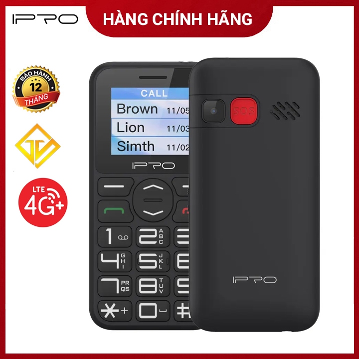 Điện thoại IPRO F183 4G dành cho người già , Gọi HD Call , Có SOS ...