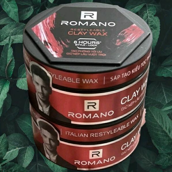 Sáp vuốt tóc nam Romano clay wax 68g giữ nếp lâu vượt trội | Shopee ...