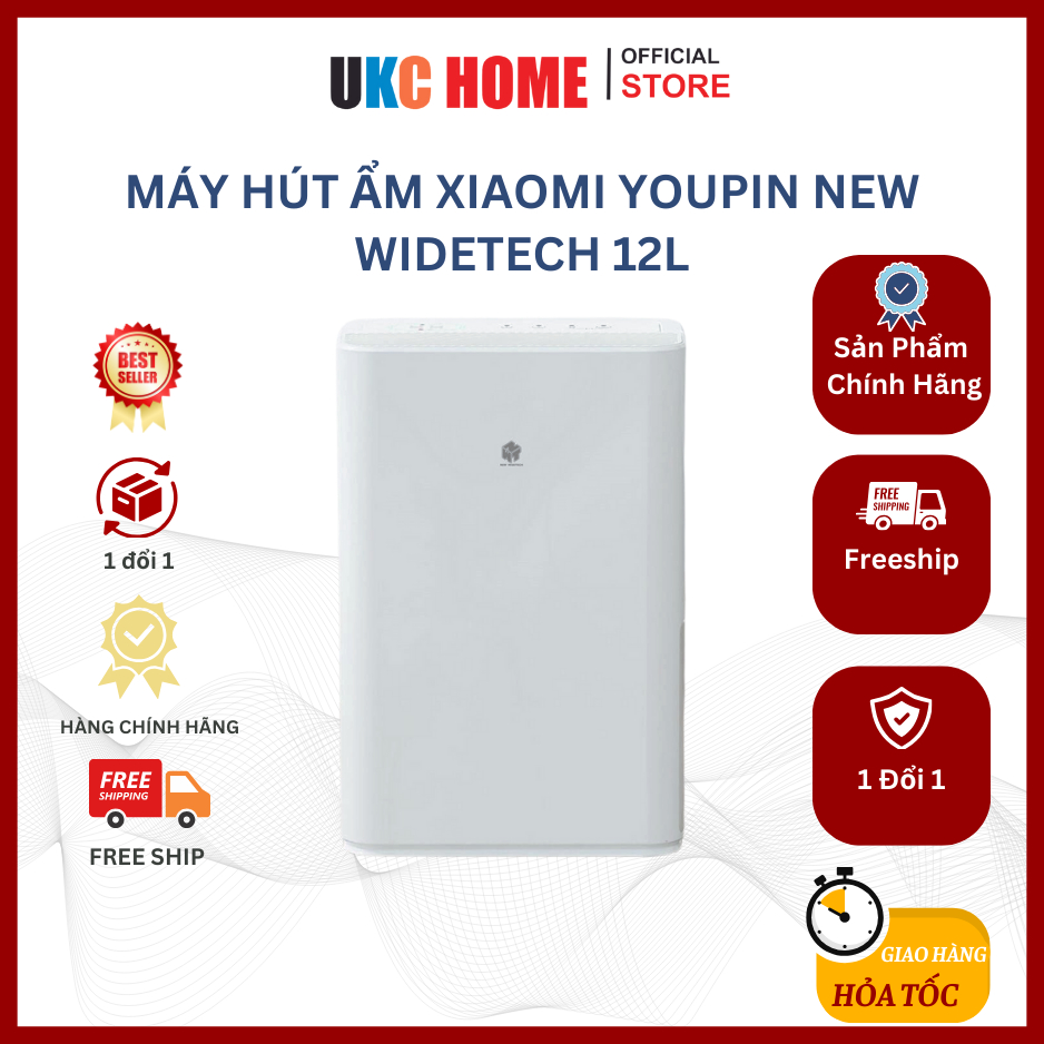Máy hút ẩm Xiaomi Youpin New Widetech 12L WDH312ENW1 thông minh kết nôi Wifi app Mi Home cao cấp ...