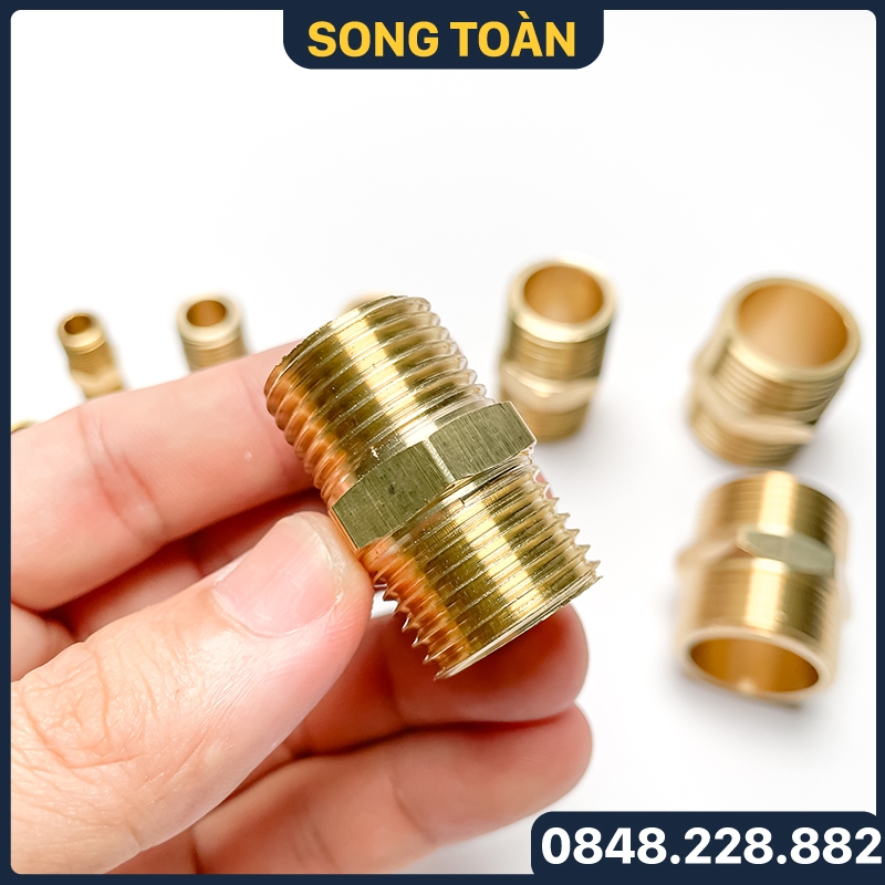 Đầu Nối Ren 21, Đầu Nối Ren Đồng Phi 1/2 (21) Kép Lơ Cà Rá Măng Sông ...