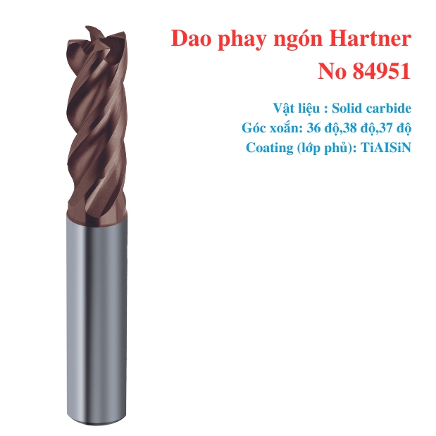 Dao phay ngón chính hãng Hartner 84951 code 4.000- code 16.000 | Shopee ...
