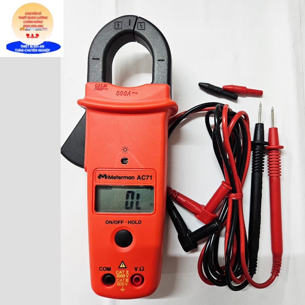 Ampe kìm tự động METERMAN AC71 đo dòng AC 600A made in Taiwan | Shopee Việt Nam