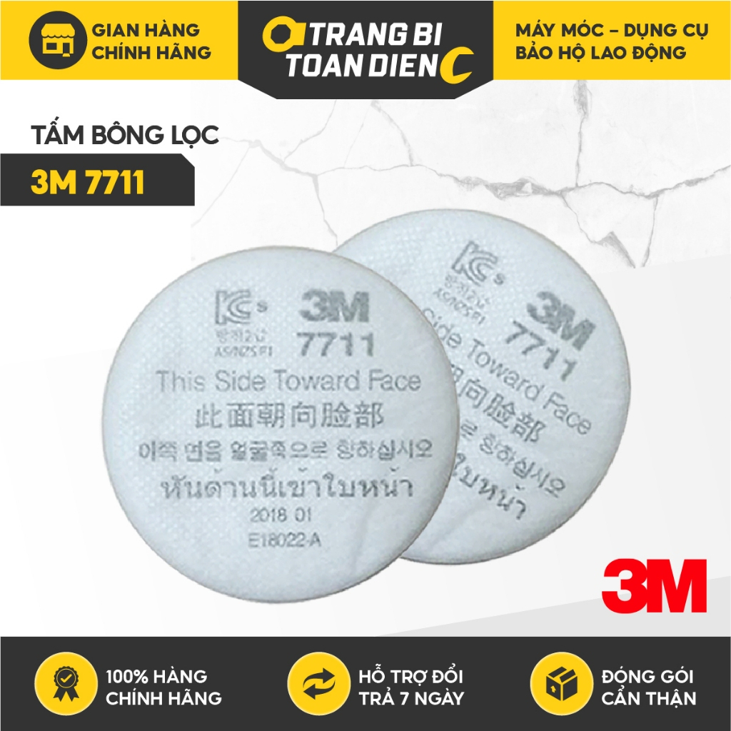 Tấm bông lọc bụi 3M 7711 lọc bụi mịn tăng hiểu quả lọc cho phin, kết ...