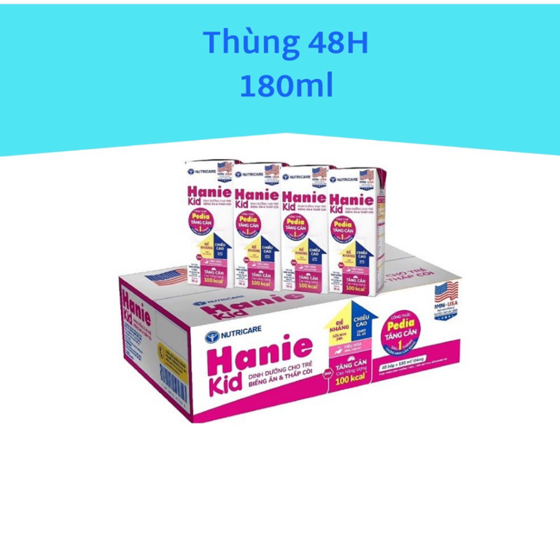Thùng 48 hộp Sữa bột pha sẵn Hanie Kid 180ml- có ship hỏa tốc HCM ...