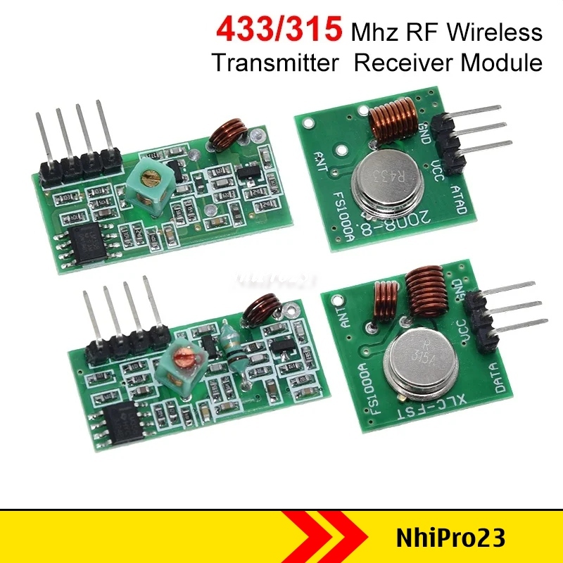 Mạch thu phát sóng RF315 RF433 MHZ đơn giản | Shopee Việt Nam