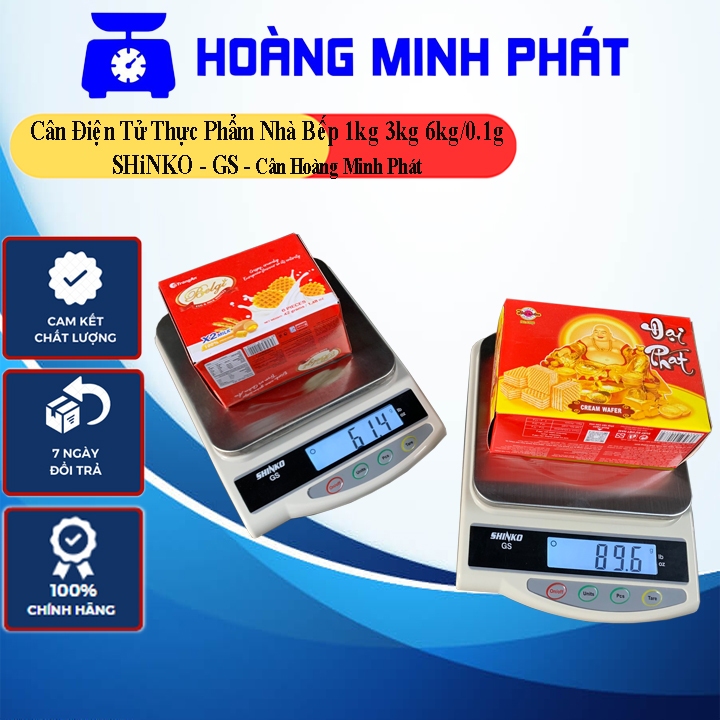 Cân Điện Tử Thực Phẩm Nhà Bếp SHiNKO-GS 6kg 3kg 1kg Chính Xác 0.1g. Chính Hãng Siêu Bền & Dùng ...