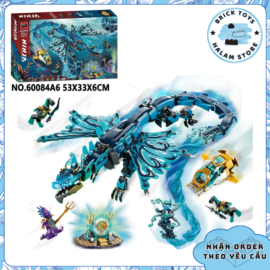 [Có sẵn] Đồ chơi lắp ráp Ninjago 60084 71754 Water Dragon - Mô hình ...
