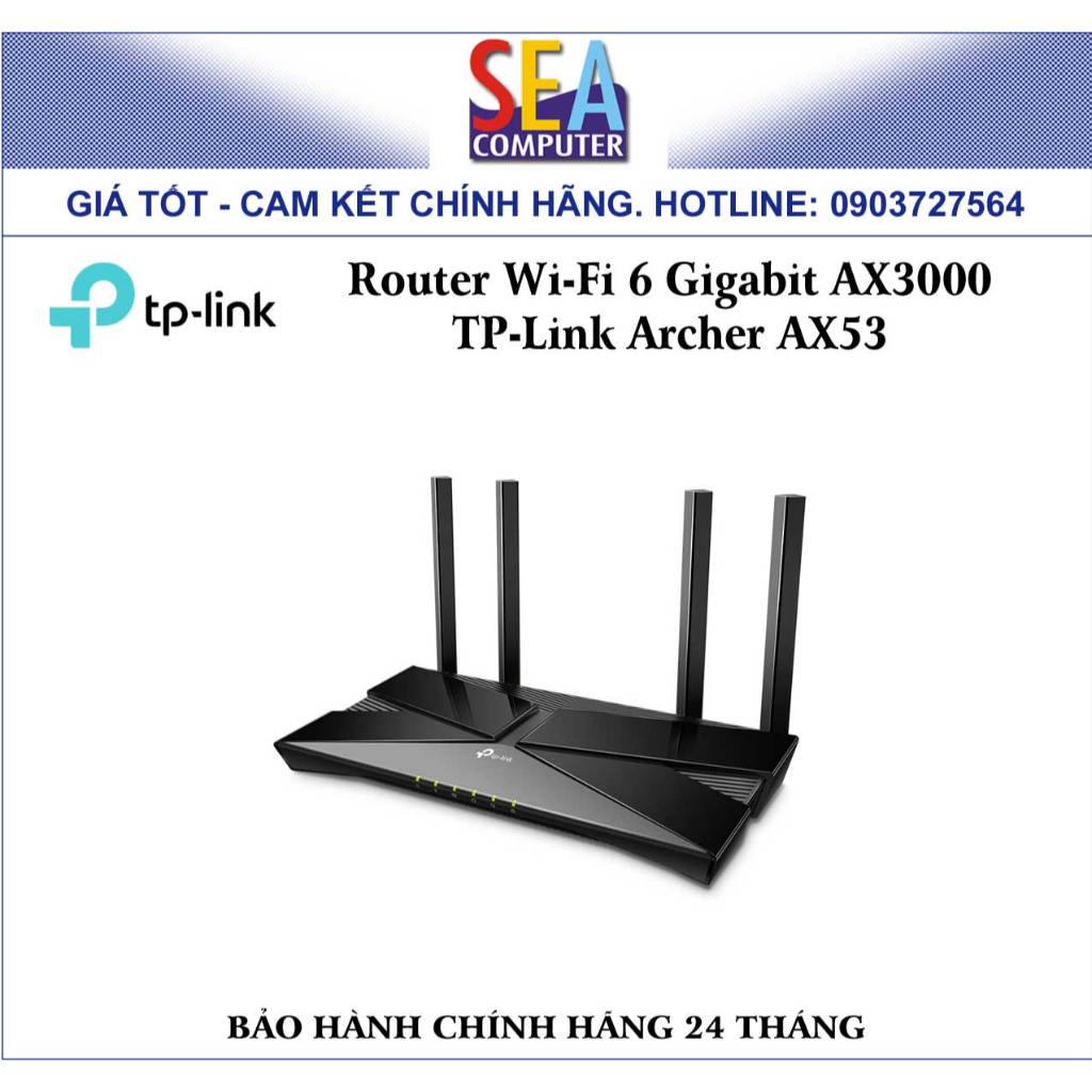 TP-Link Router Wi-Fi 6 Gigabit AX3000 - Archer AX53 | Shopee Việt Nam
