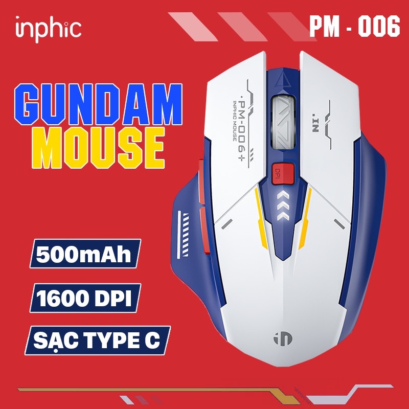Chuột Inphic M6P Gundam [CLICK KHÔNG TIẾNG ĐỘNG] chuột gaming không dây ...