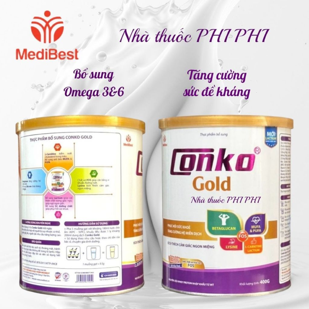 (Khai trương giá sốc) Sữa CONKO gold 800g (Hsd 2026) tăng cường hệ miễn ...