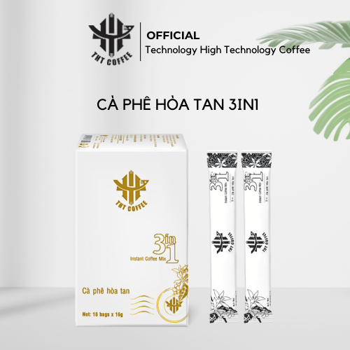 Cà phê hòa tan 3 in 1 - THT COFFEE (18 gói x 16gr) | Shopee Việt Nam