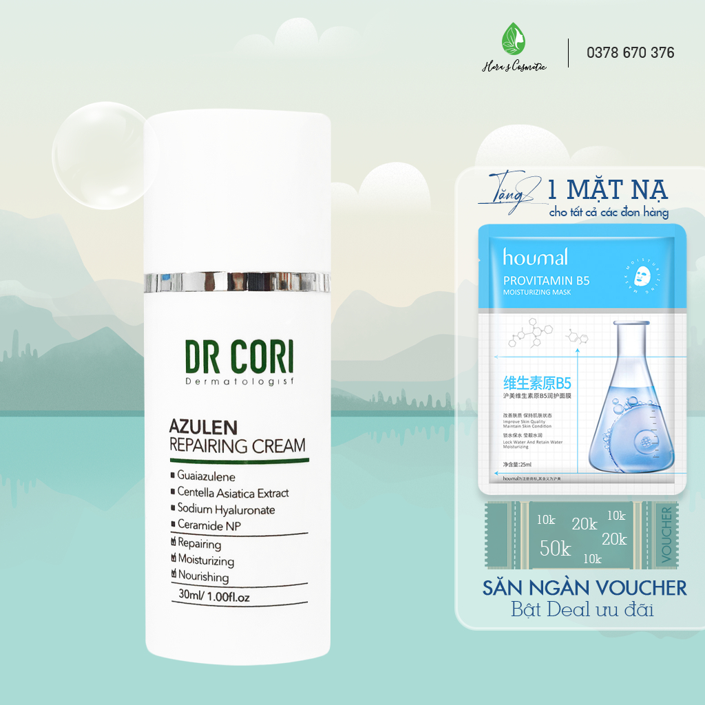 Kem làm dịu da giảm kích ứng Dr Pluscell_ Kem cho da nhạy cảm Azulen ...