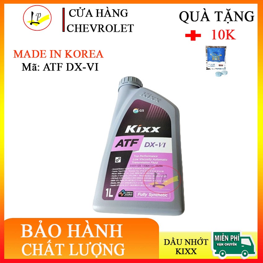 NHỚT HỘP SỐ TỰ ĐỘNG KIXX ATF DX-VI DÀNH CHO Ô TÔ| chuẩn chất lượng-chống gỉ cao-Quà tặng10k ...