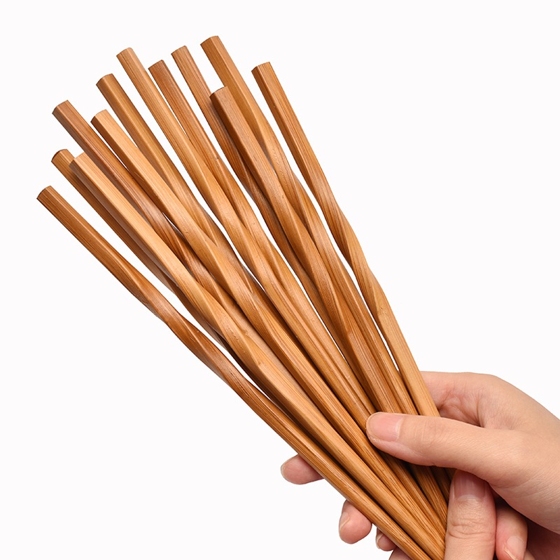 Bộ đũa gỗ tre xoắn cao cấp, đũa tre ăn cơm kiểu dáng sang trọng ...