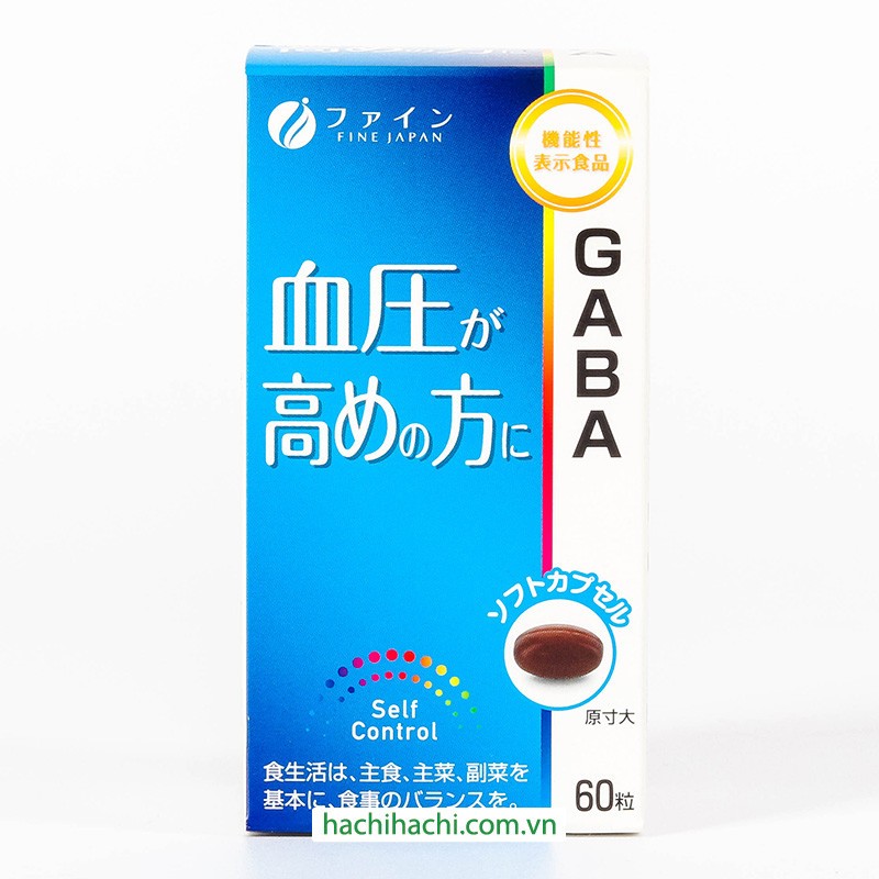Viên Uống GABA Hỗ Trợ Điều Hòa Huyết Áp - Fine Japan GABA Hộp 60 Viên ...