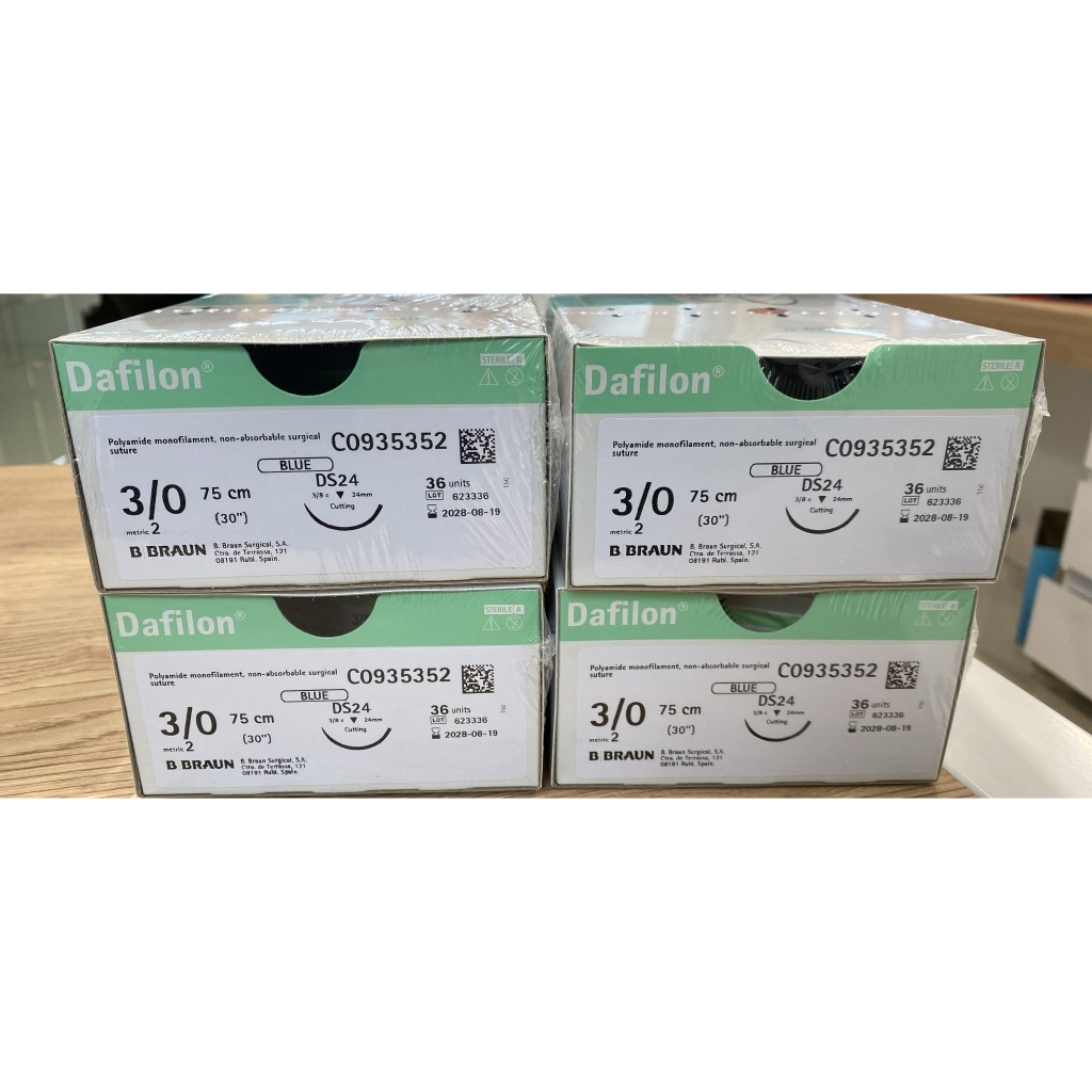 Chỉ phẫu thuật Dafilon 3/0 C0935352 ( Hộp 36 sợi ) | Shopee Việt Nam