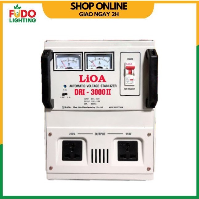 Ổn áp LiOA 1 pha 3KVA DRII-3000II (50-250v) hàng chính hãng | Shopee Việt Nam