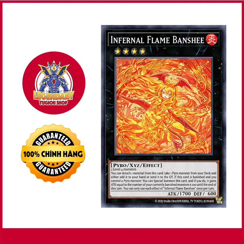 [Thẻ Bài Yugioh Chính Hãng] Infernal Flame Banshee | Shopee Việt Nam