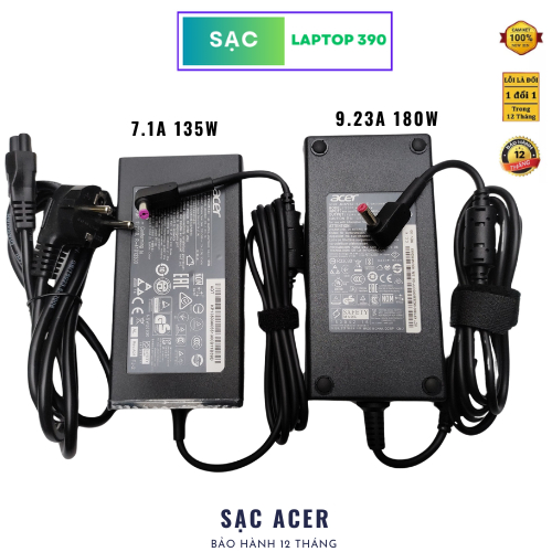 Sạc Laptop Acer Asprie / Nitro 5 19V-7.1A 135W / 9.23A 180W Mới Zin Bảo Hành 12T | Shopee Việt Nam