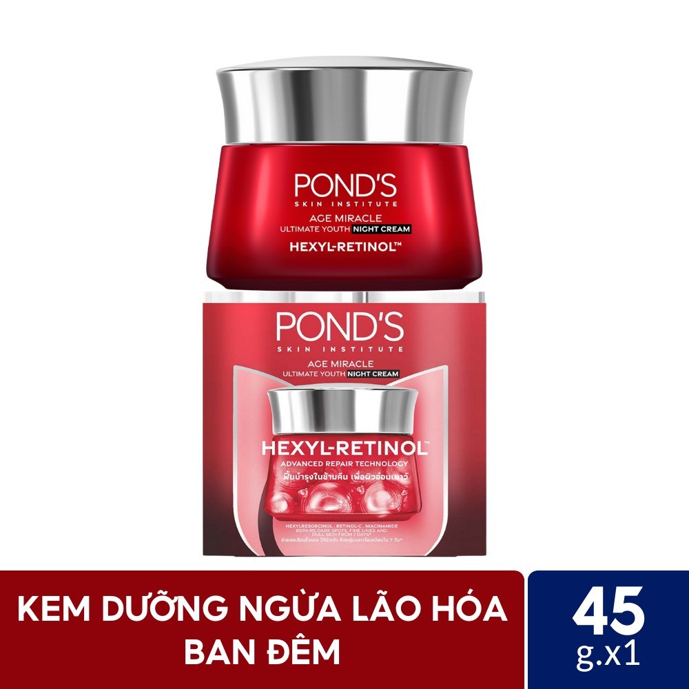 Kem Dưỡng Da Pond's Age Miracle Ban Đêm 45g | Shopee Việt Nam