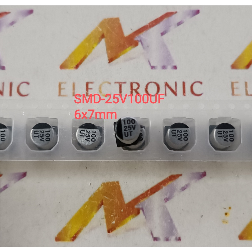 (Combo 10 con) Tụ điện nhôm Kesen UT 25V100UF 100UF25V 25V 100UF SMD ...