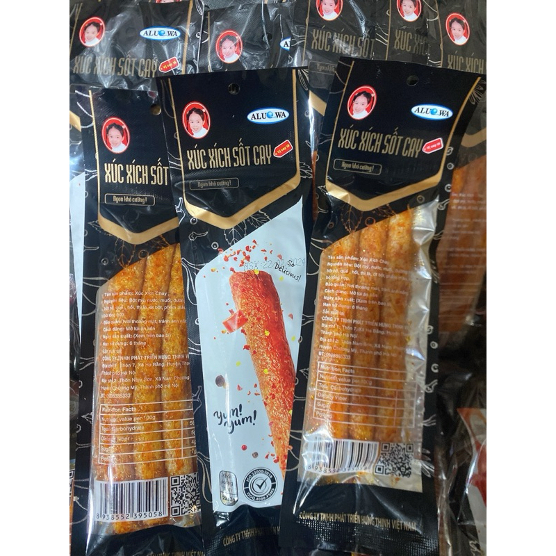 Combo 30Gói Snack Xúc xích Sốt Cay Alouwa | Shopee Việt Nam
