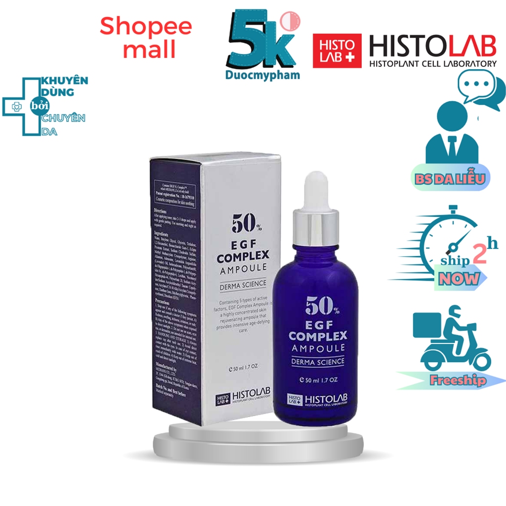 Tinh Chất Histolab EGF Complex Ampolue 50% - Chống lão hóa và Trẻ hóa da 50ml | Shopee Việt Nam