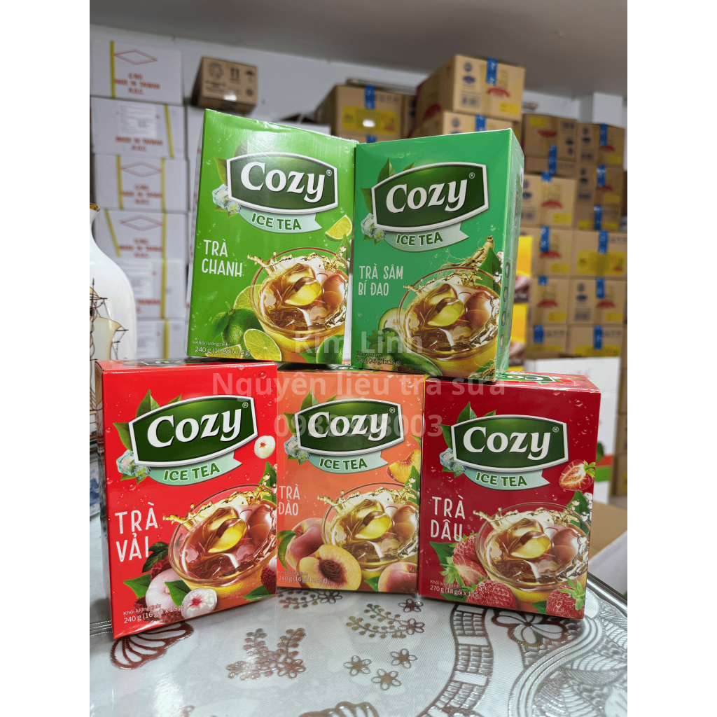 Trà Hoà Tan Cozy Ice Tea (16 gói x 15gr) Thức Uống Giải Khát Thanh ...