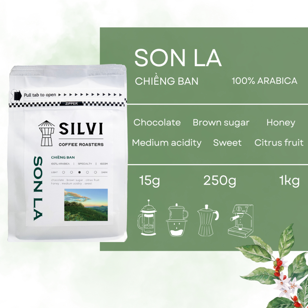 Cà phê nguyên chất - SƠN LA - Silvi Coffee Roasters | Shopee Việt Nam