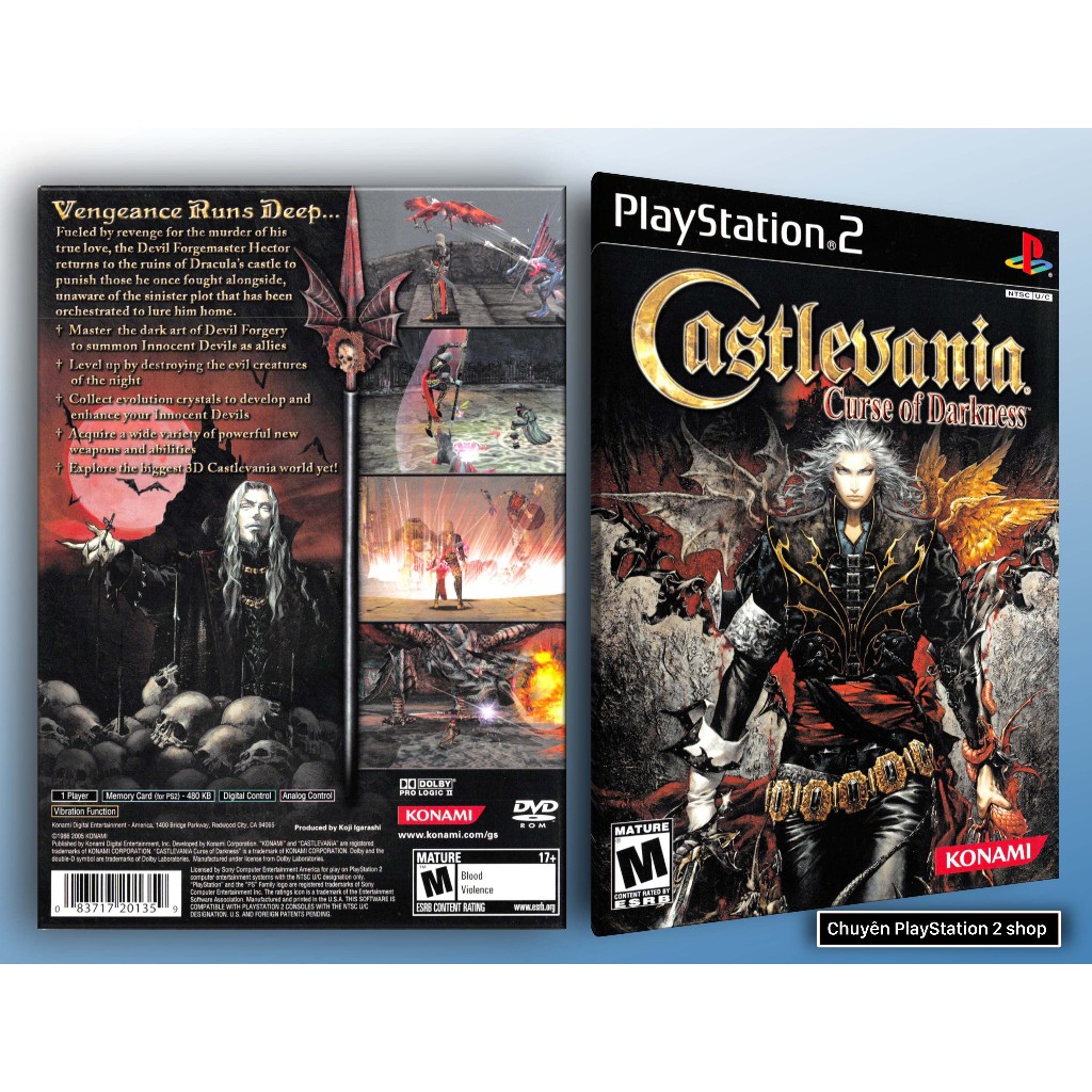 Đĩa game Castlevania: Curse of Darkness (hành động, phiêu lưu, chạy và ...