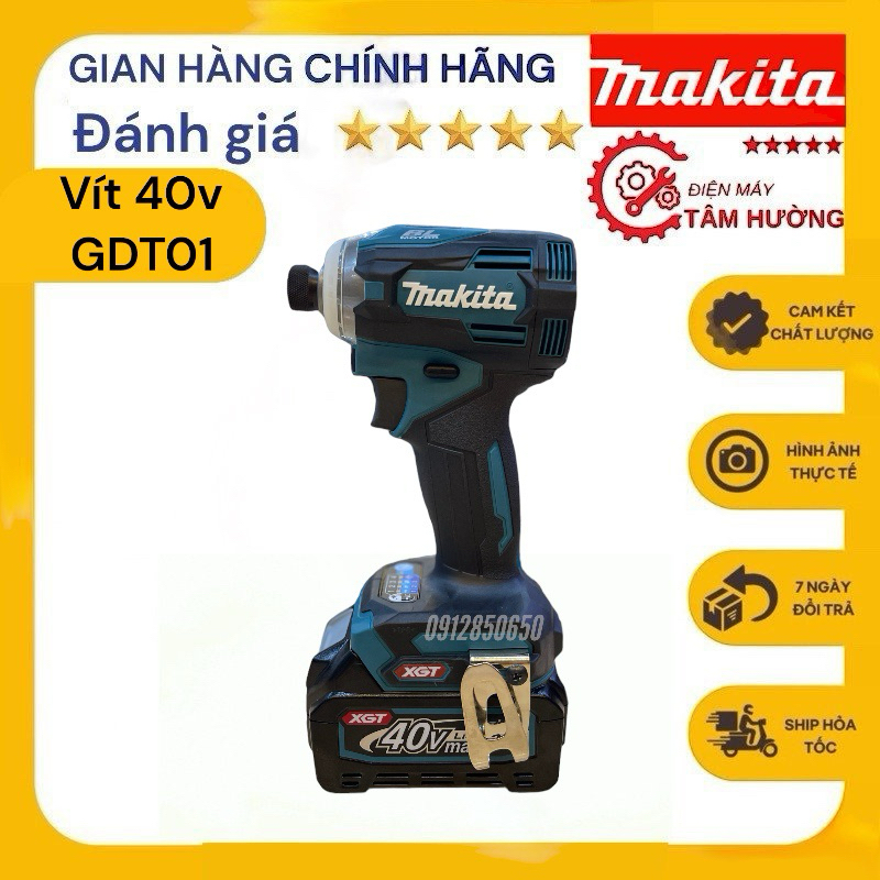 Máy vặn vít dùng pin 40v makita GDT01-hàng new nhập mỹ | Shopee Việt Nam