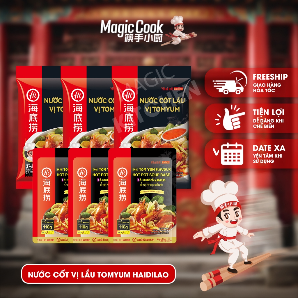 Nước Cốt Lẩu HAIDILAO Nước cốt lẩu Tomyum Cốt Lẩu Haidilao hải sản chua cay | Shopee Việt Nam