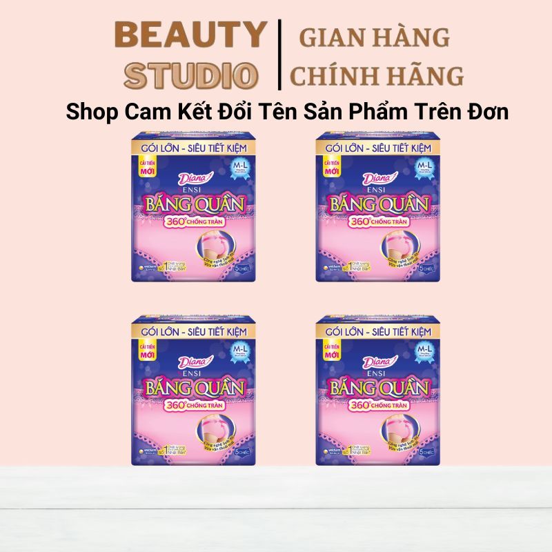 Combo Gói Lớn Băng vệ sinh Diana dạng quần size M-L gói 5 quần | Shopee ...