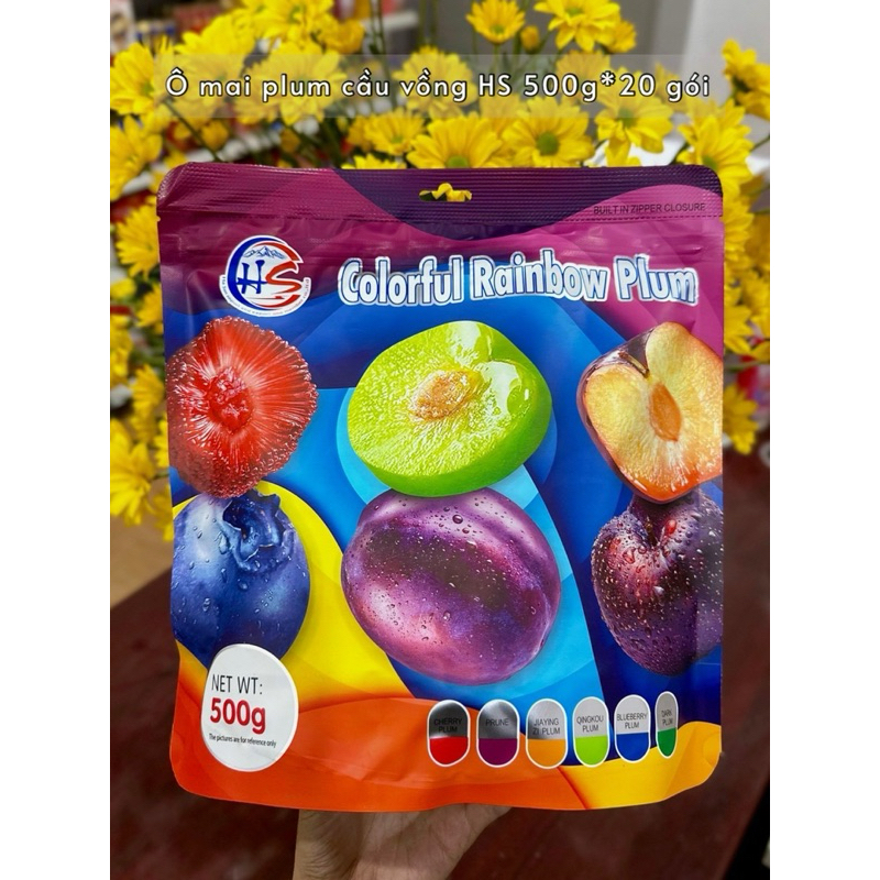 Kẹo ô mai Colorful Rainbow Plum mix vị bịch 500g (HMH Store) | Shopee ...