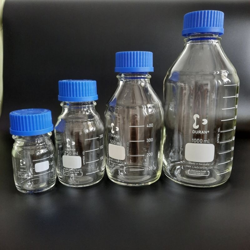 [HÀNG ĐỨC-DURAN] Chai trung tính trắng trong nắp vặn chịu nhiệt100ml ...