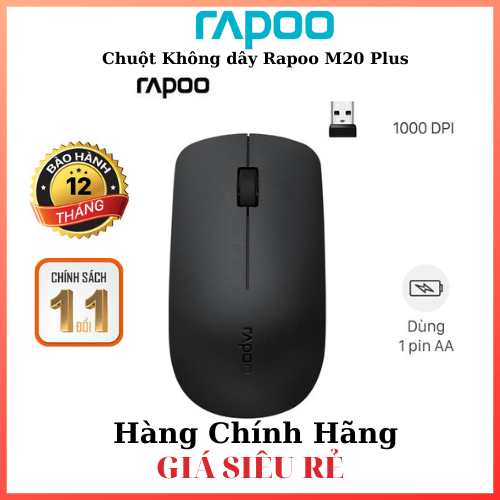 [New] Chuột Không dây Rapoo M20 Plus | Shopee Việt Nam