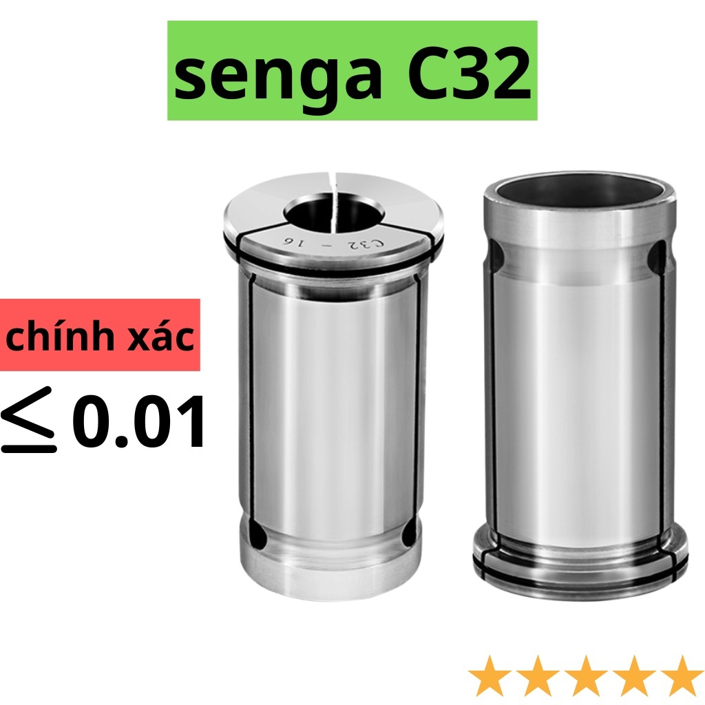 Đầu kẹp Collet trụ C32, kích thước lỗ từ phi 1-25mm | Shopee Việt Nam