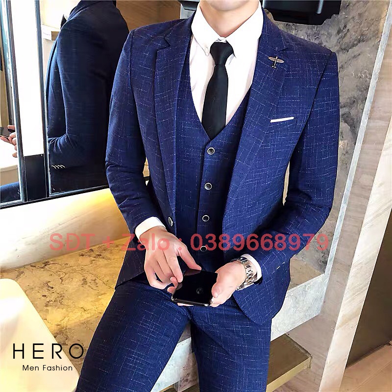 Bộ Vest Comple Nam Mặc Cưới, Bộ Suit Fom Ôm Đẹp, Chất Vải Sịn, Kiểu ...
