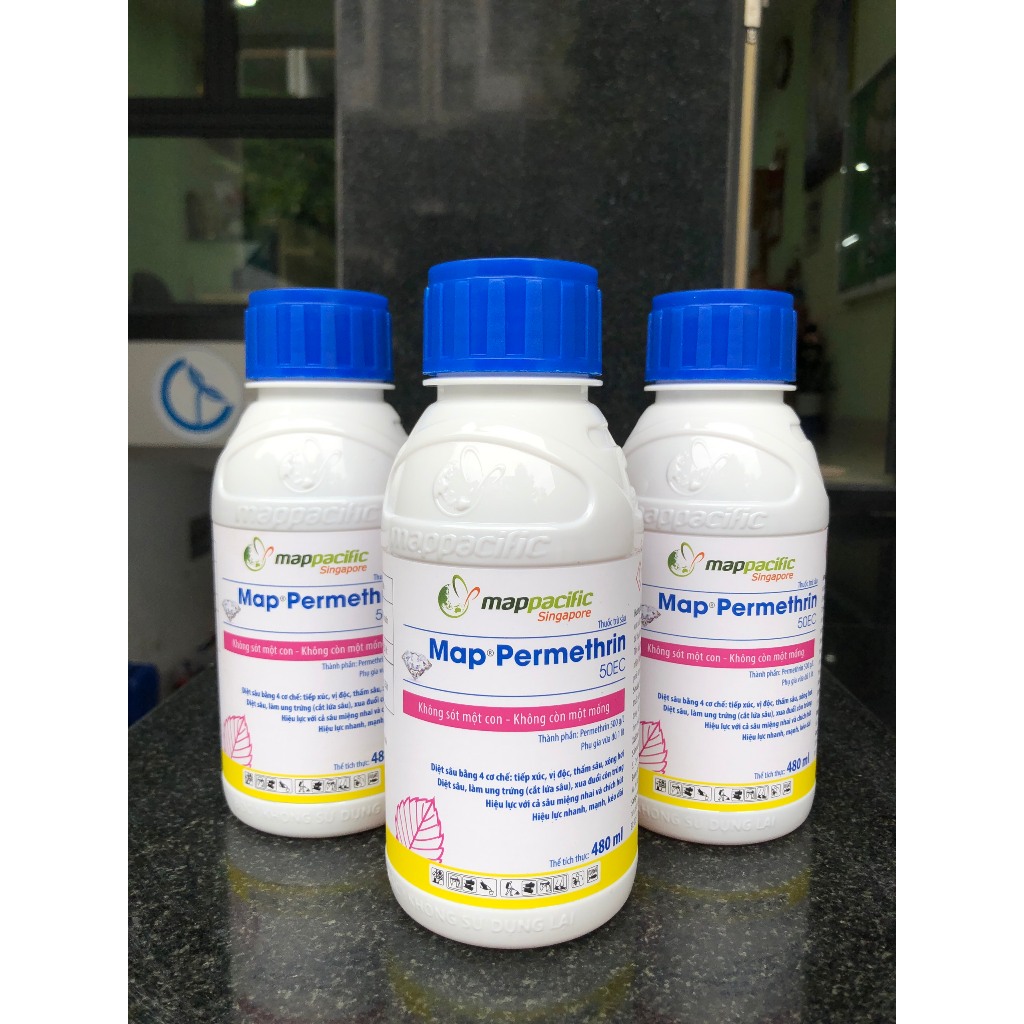 Map Permethrin 50EC Diệt Rệp Sáp, Mọt Cành, Sâu Đục Quả, Sâu Đục Thân ...