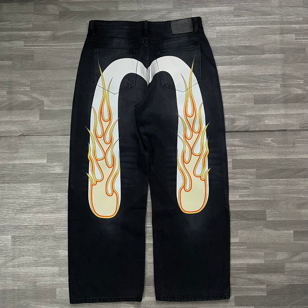 Quần Jean Custom phong cách Y2k, Drip, Vintage, Y2k | Shopee Việt Nam