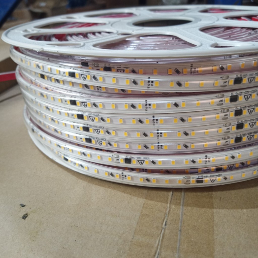 Đèn Led 2835 220V Có Keo Dán Sẵn,Dây Đèn 2835 Dính 2 Mặt Sáng Trắng ...