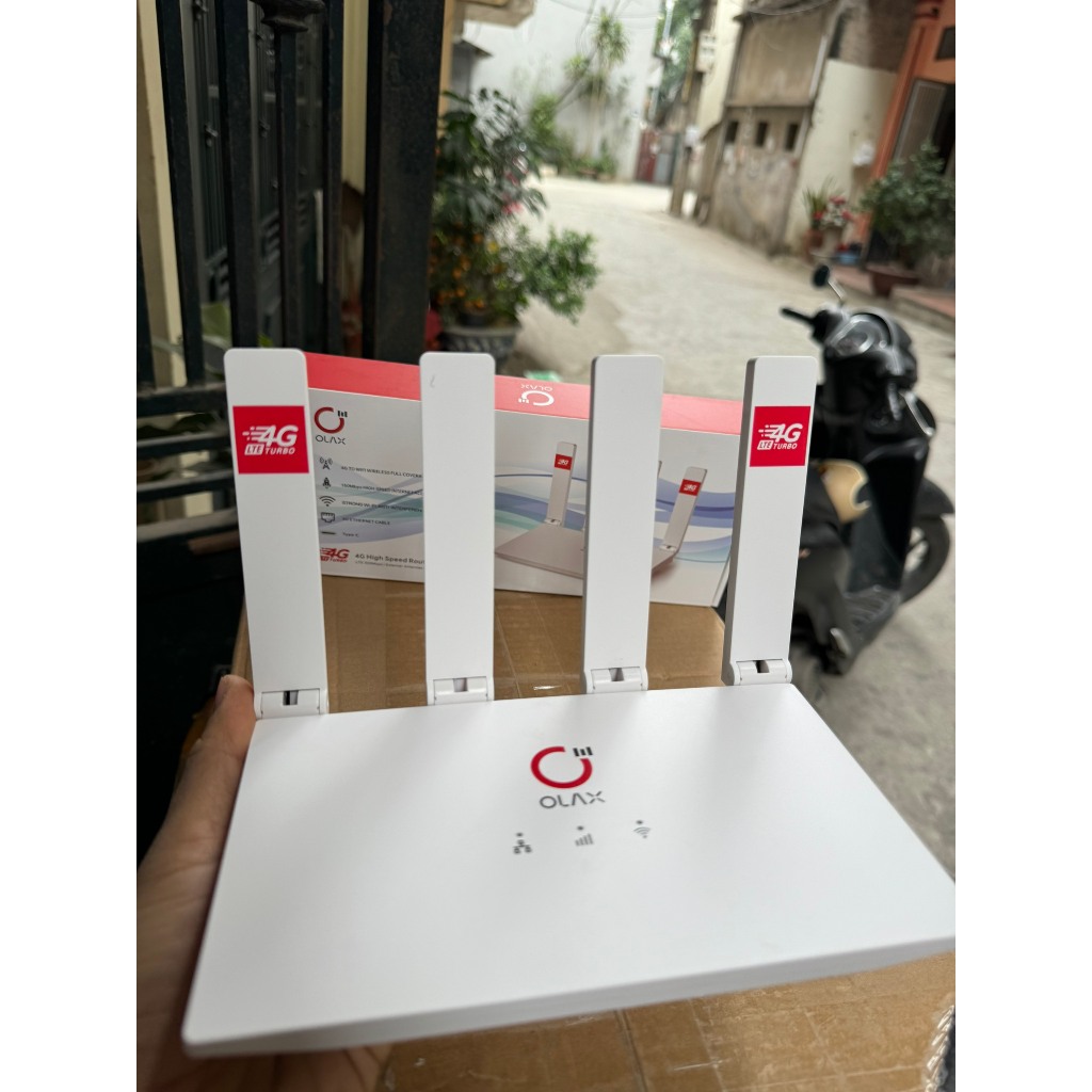 Thiết bị Wifi OLAX MC50 4G LTE Turbo, 4 Ăng Ten Ngoài , Kết Nối 10 Thiết Bị, Nguồn 5V TypeC Và ...
