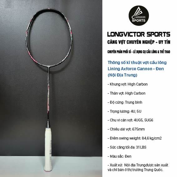 Vợt Cầu Lông LINING AXFORCE CANNON Chính Hãng Nội Địa Trung 4U | Shopee ...