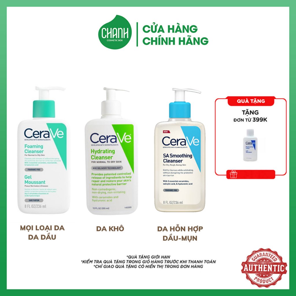 Sữa rửa mặt CeraVe Cleanser | Shopee Việt Nam