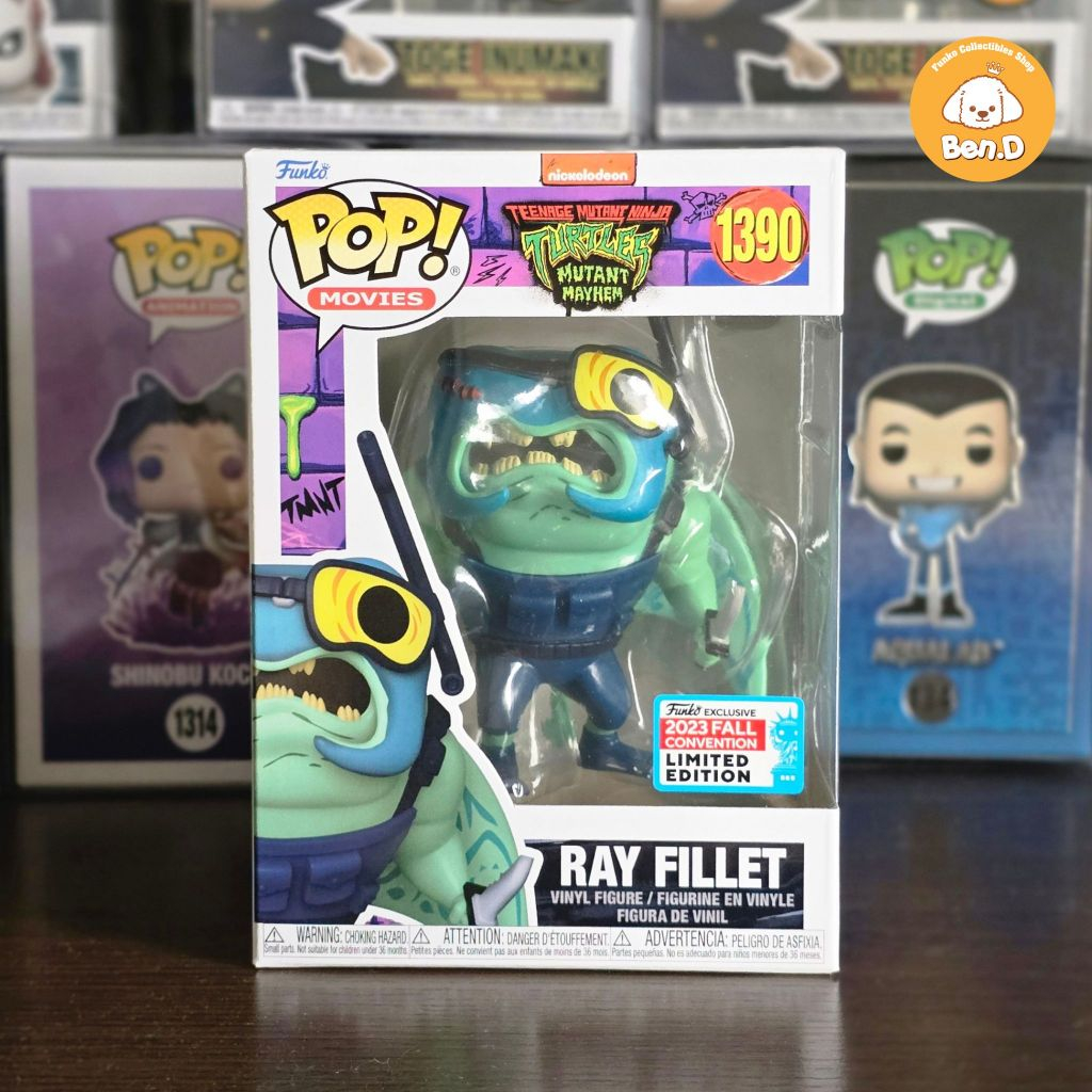Mô hình chính hãng Funko Pop! Movies: TMNT Mutant Mayhem - Ray Fillet ...