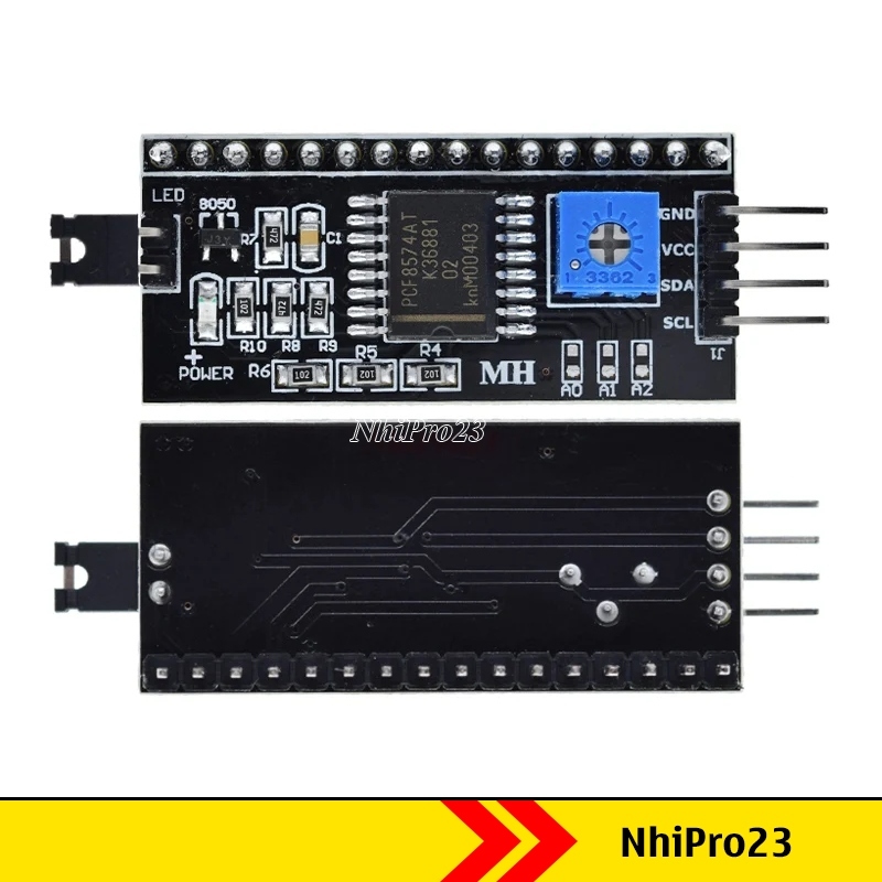 Mạch chuyển đổi LCD IIC I2C cho màn hình LCD1602, LCD1604, LCD2004 SPI ...