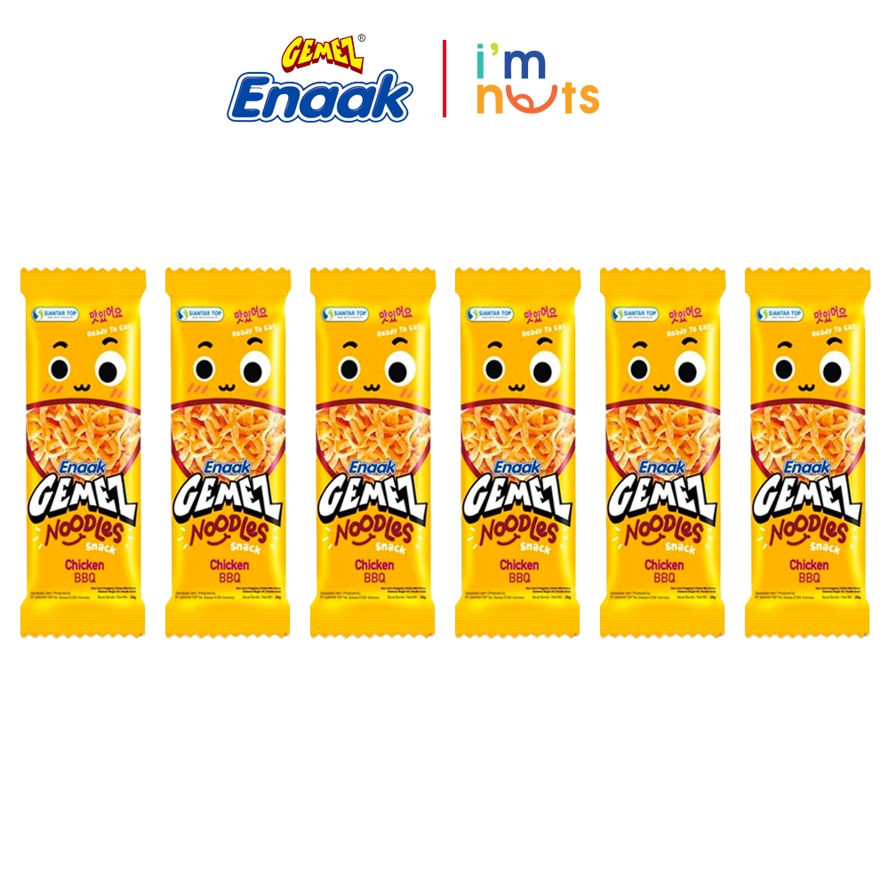 Snack mì trẻ em Enaak Gemez Indonesia vị gà BBQ lốc 24 gói x 20g ...